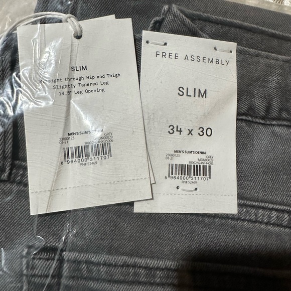 Free Assembly | Jeans | Free Assembly Gray Jean 34 X 3 | Poshmark
